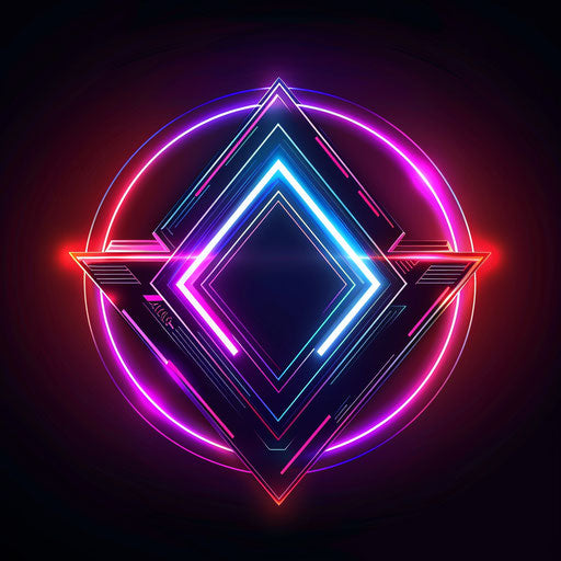 Tech-inspired logo for YouTuber with futuristic elements and a neon ...