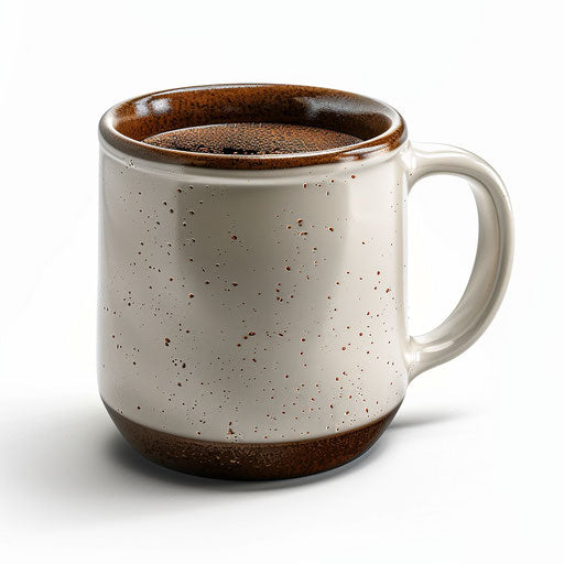 Realistic coffee mug illustration on flat white background – IMAGELLA