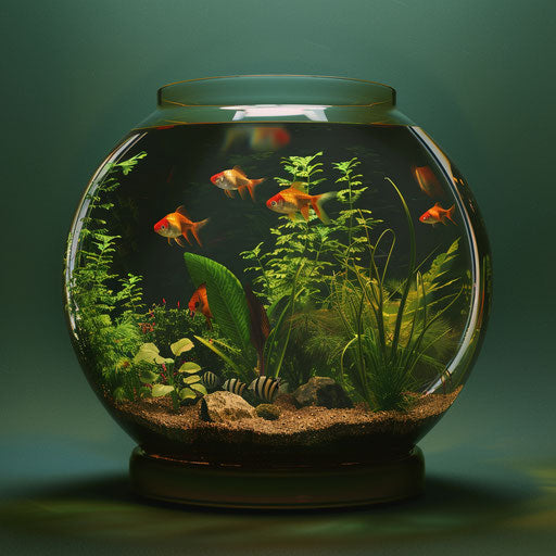 Realistic fish tank clipart with random background and glow – IMAGELLA