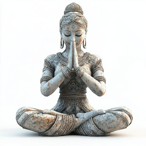 3D namaste on flat white background, isolated clipart – IMAGELLA