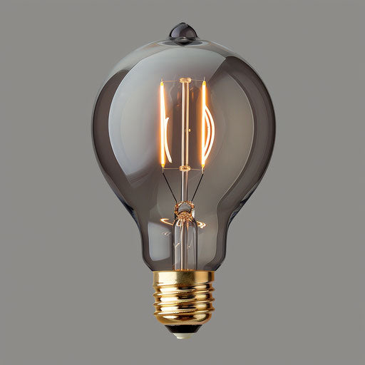 Realistic bulb on slate grey background, refined elegance – IMAGELLA