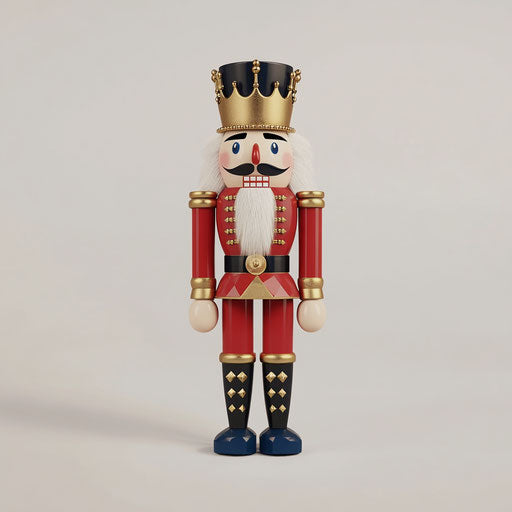 3D realistic nutcracker on flat white background, isolated clipart ...