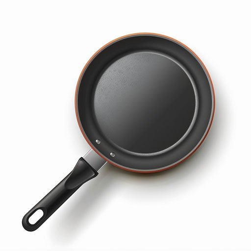 Photo-realistic frying pan clipart on white background with dynamic ...