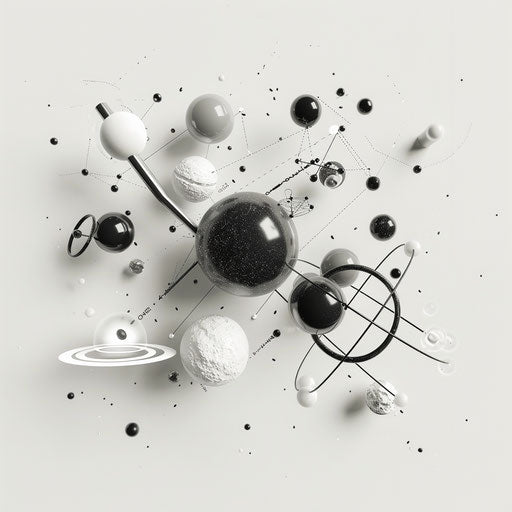 Realistic science illustration on white background, high contrast ...