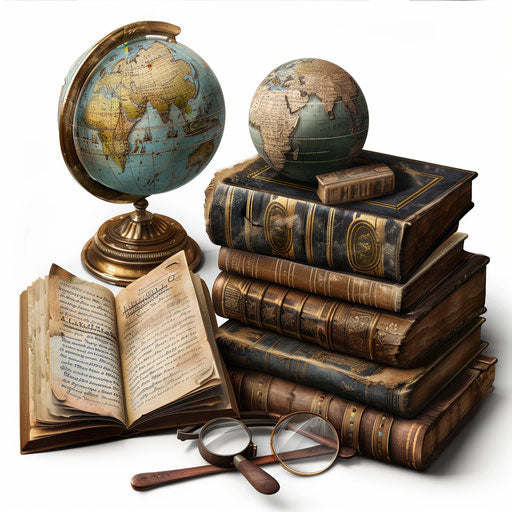 Knowledge clipart in photo realistic style with flat white background ...