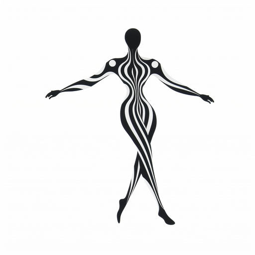 Minimalist body illustration on white – IMAGELLA
