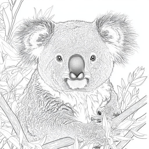 Realistic koala with detailed fur texture – IMAGELLA
