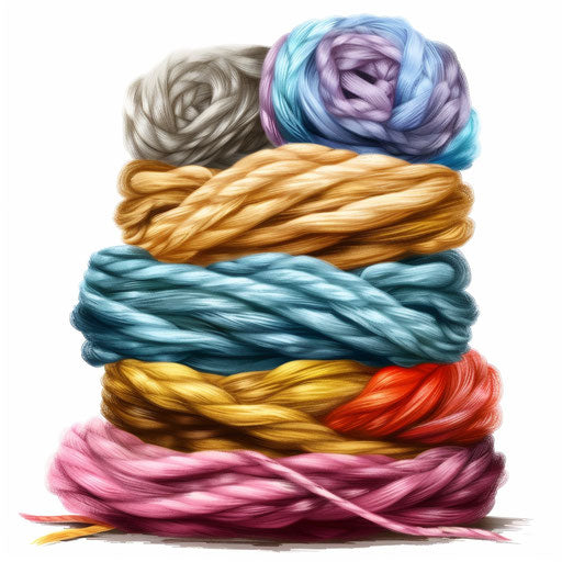 Wool illustration in photo realistic style with flat white background ...