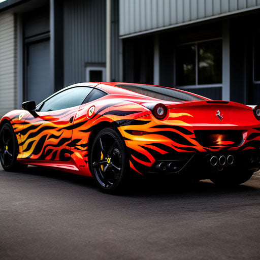 Classic flame decals for Ferrari GT – IMAGELLA