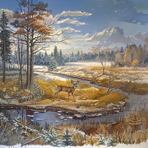 Seasonal Evolution of White-Tailed Deer Habitat – IMAGELLA