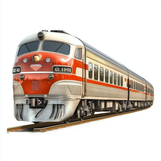 Realistic clipart of a passenger train – IMAGELLA