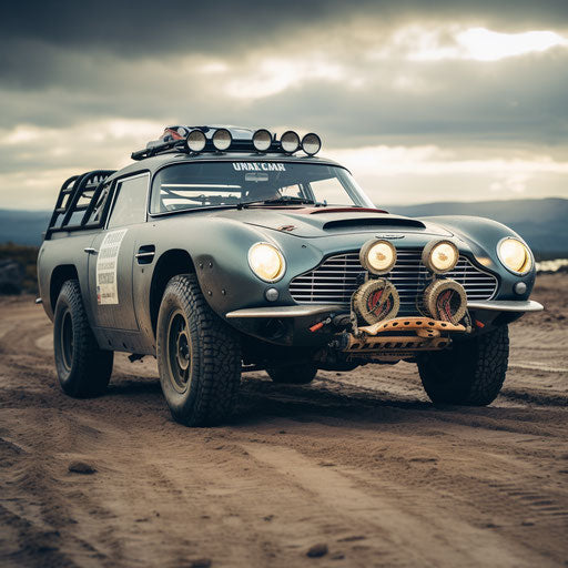 Aston Martin DB5 in rally version with off-road upgrades – IMAGELLA