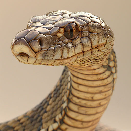 Elegant cobra on cream background – IMAGELLA