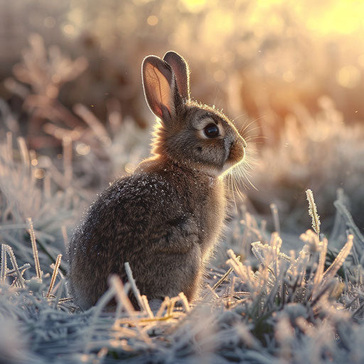 Rabbit in frosty morning – IMAGELLA