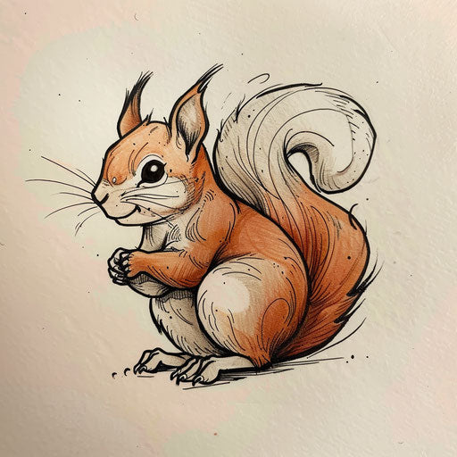 Squirrel Tattoo Blueprint Pack – IMAGELLA