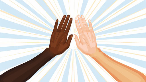 Unity and support: hands coming together – IMAGELLA