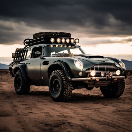Aston Martin DB5 rally version with off-road modifications – IMAGELLA