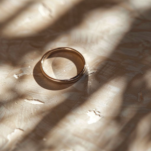 Heart-shaped shadow from a ring, symbolizing commitment and love – IMAGELLA