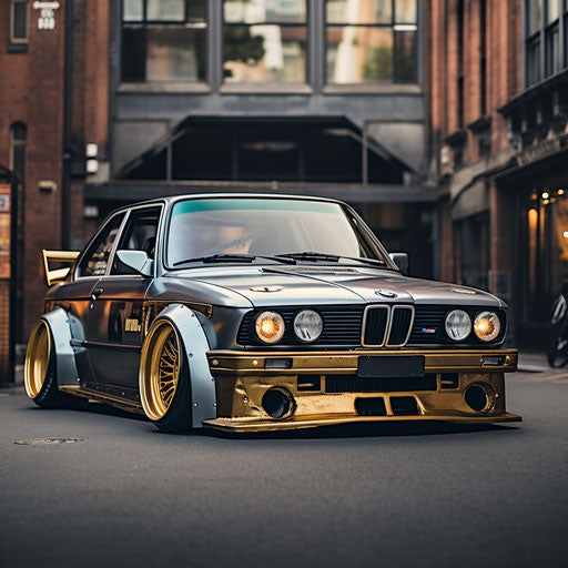 Classic BMW car with body modifications – IMAGELLA