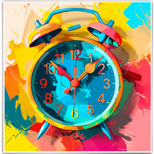 Realistic activity time illustration on colorful backdrop – IMAGELLA