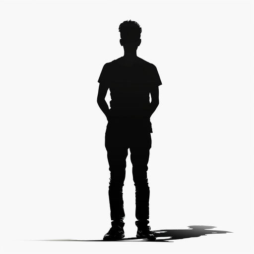 Person silhouette in photo realistic style on white background – IMAGELLA