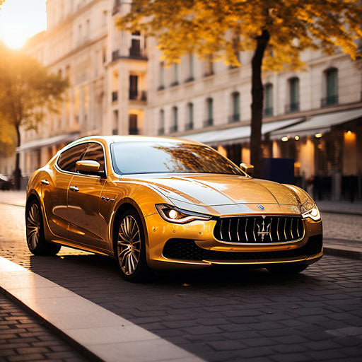 Classic gold Maserati Ghibli – IMAGELLA
