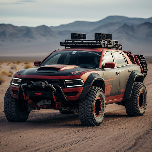 Dodge Charger Hellcat rally version with off-road mods – IMAGELLA