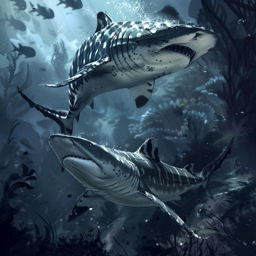 A zebra shark swimming with a gentle giant – IMAGELLA