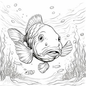 Cognitive Play: Fish Coloring Pages for Family – IMAGELLA
