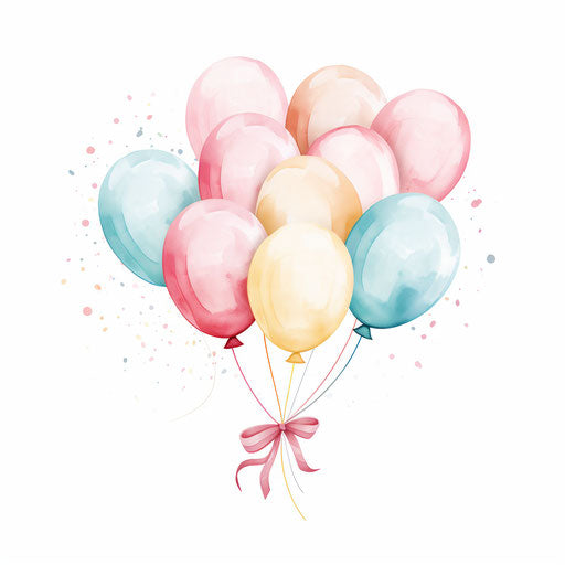 Congratulations in Pastel Colors on White Background – IMAGELLA