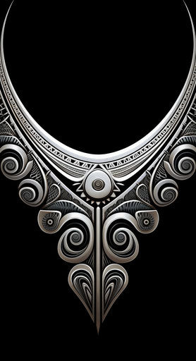 Tribal design for the neck, realistic rounded style – IMAGELLA