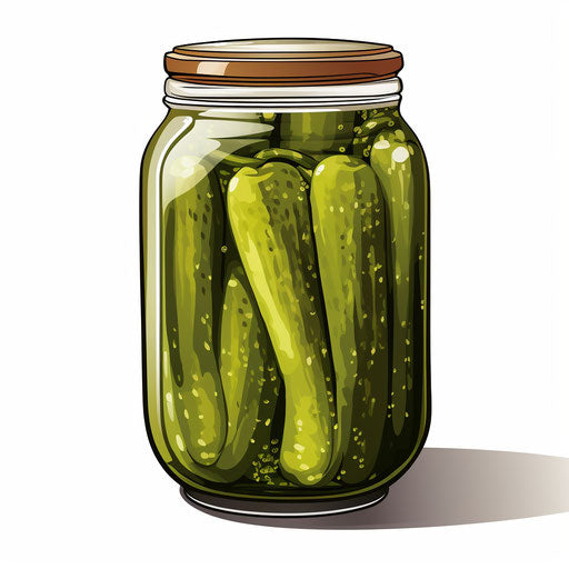 Pickle illustration in the style of Chiaroscuro Art, on white ...