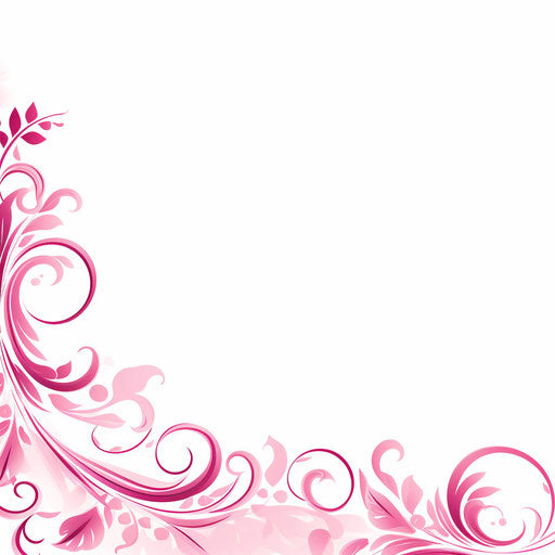 Minimalist pink border on white background – IMAGELLA